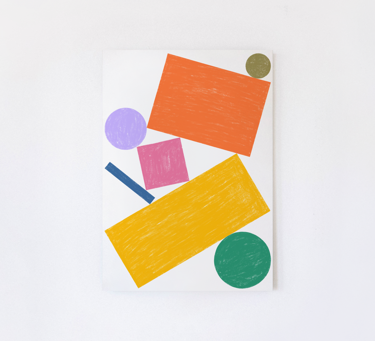 Crayon Shapes Fine Art Print – Ellerbea
